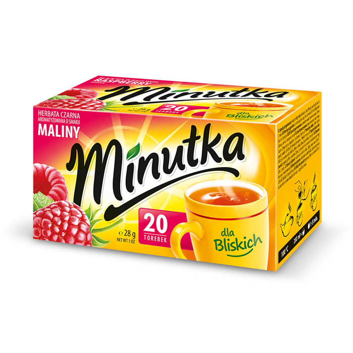 Herbata czarna Minutka o smaku Maliny - Mokate Herbata czarna Minutka o smaku Maliny - Mokate